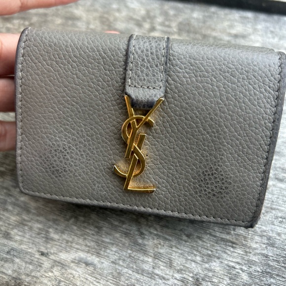 Yves Saint Laurent | Bags | Authentic Ysl Minismall Trifold Wallet ...
